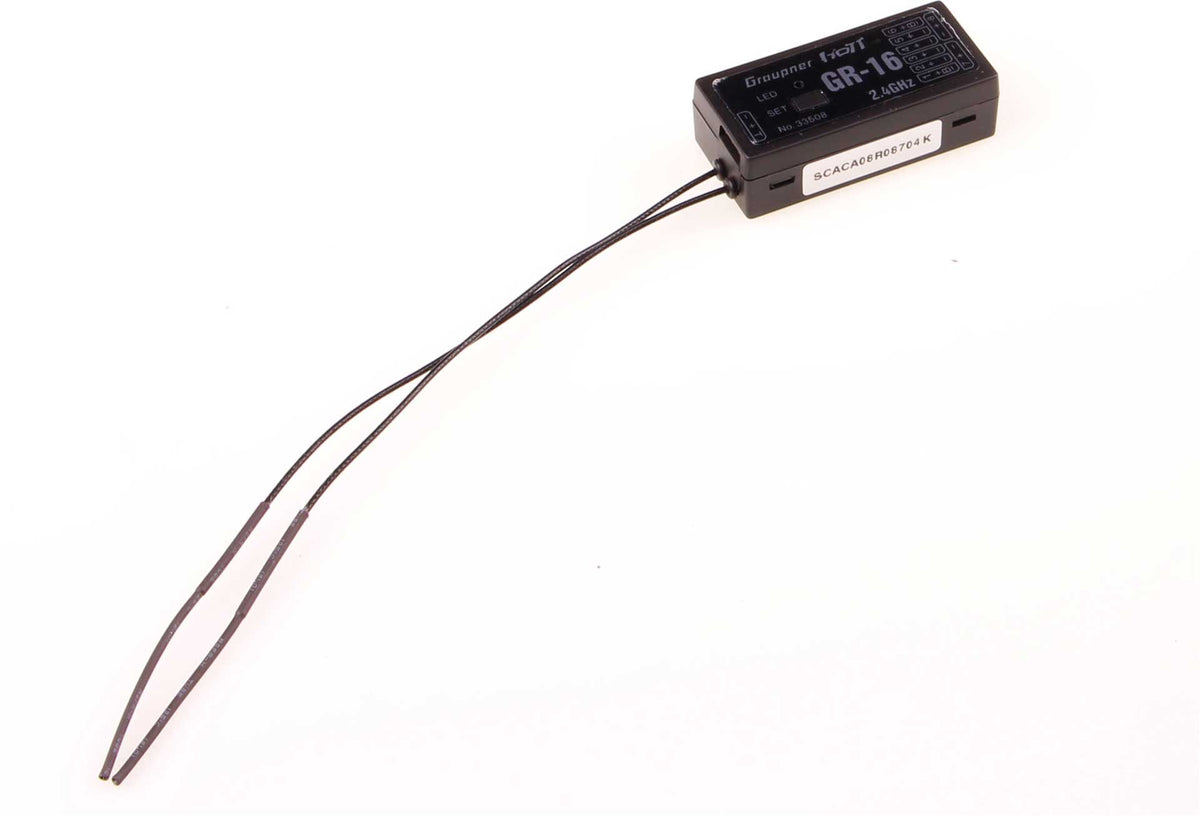 GRAUPNER Empfänger GR-16 2,4 GHZ HoTT Best.-Nr. 33508 – SG Modellbau Shop